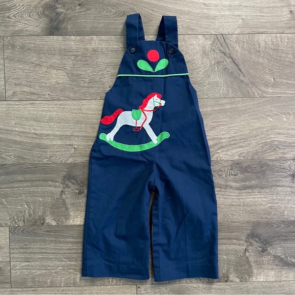 Bottoms | Vintage 9s Chee Chee Rocking Horse Baby Longall Romper | Poshmark